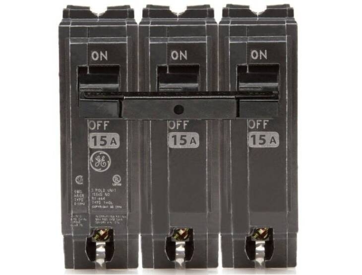 BREAKER 3 POLOS 15A ABB - Proelectric